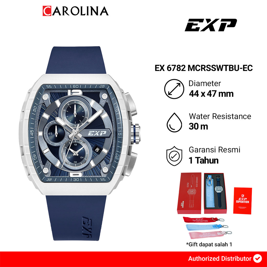 Jual Jam Tangan Pria Expedition Exp Chronograph EX 6782 MCRSSWTBU-EC ...