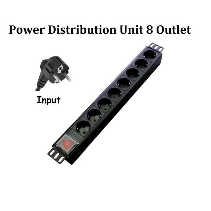 Jual PROMO!!! Indorack Power Distribution Unit 8 Outlet PDU8G | Shopee ...