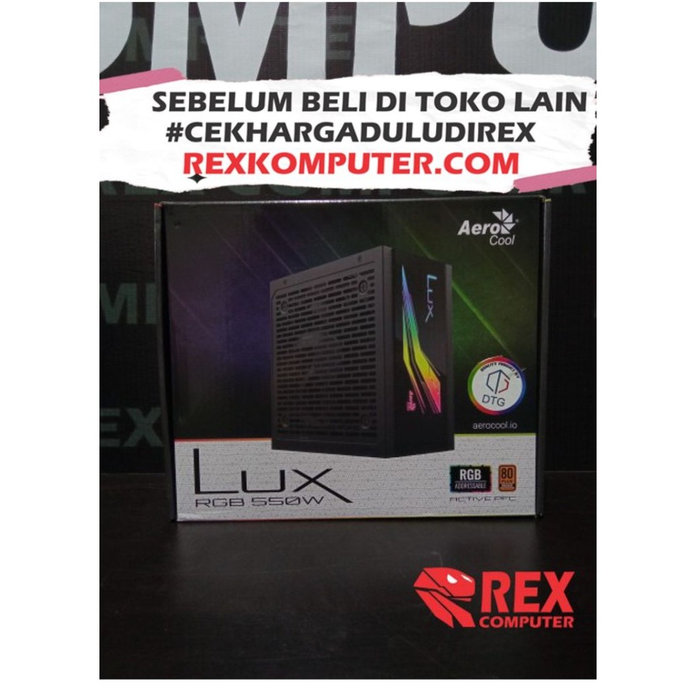 Jual PSU AEROCOOL LUX RGB 550W | Shopee Indonesia