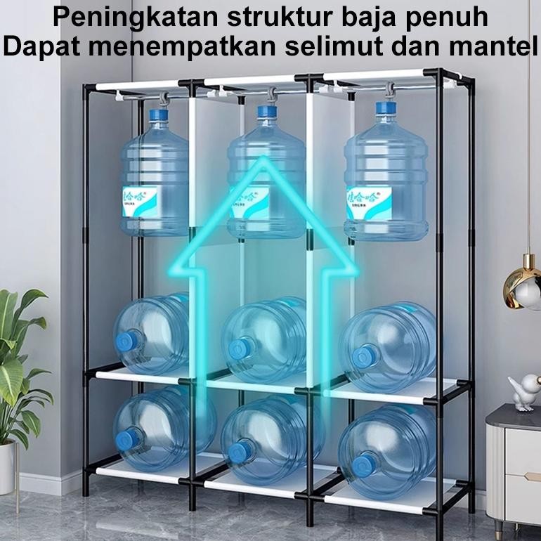 Jual Lemari Pakaian Kain Portable Dengan Penutup Dan Ritsleting Lemari ...