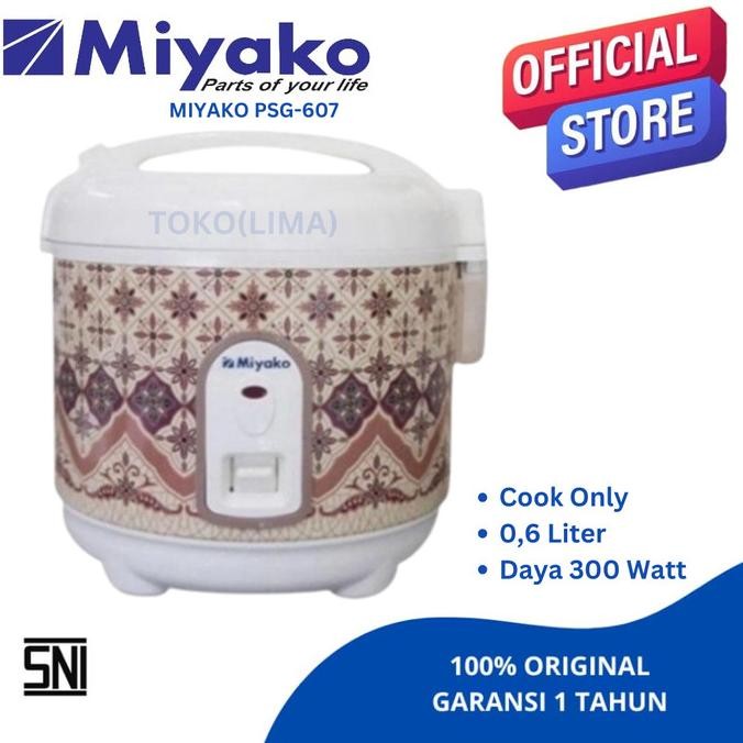 Jual Rice Cooker Mini Magic Com Miyako Psg 607 0,6 Liter | Shopee Indonesia