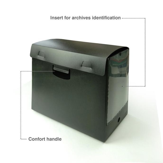 Jual Kardus Arsip Plastik Box Dus File Kotak Archive Box Hitam Daiichi ...