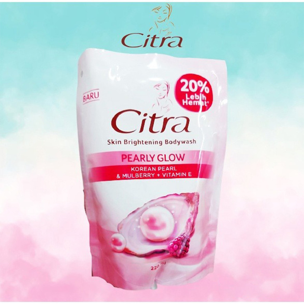Jual CITRA Body Wash Pearl Glow Korean Pearl & Mulberry + Vitamin E ...