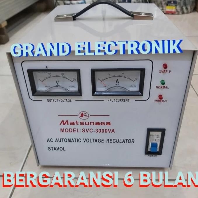 Jual STABILIZER LISTRIK MATSUNAGA 3000WAT 3000VA 3000WATT STAVOL ...