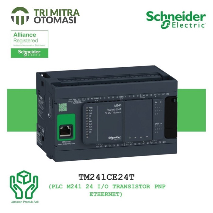 Jual Schneider PLC Modicon M241 24 I/O Transistor Ethernet - TM241CE24T | Shopee Indonesia