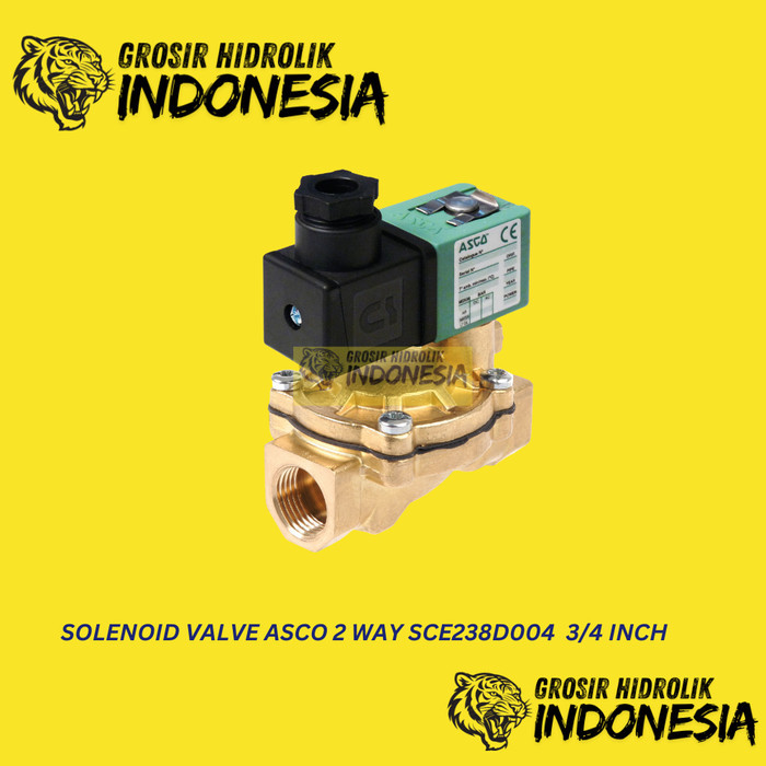 Jual SOLENOID VALVE ASCO 2 WAY SELENOID VALVE ASCO TYPE SCE238D004 SIZE 3/4'' AC220/DC24 ...