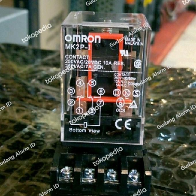 Jual Promo RELAY MK2P-I OMRON RELAY+SOKET MK2P-I 8 PIN 220V/24VAC COD | Shopee Indonesia