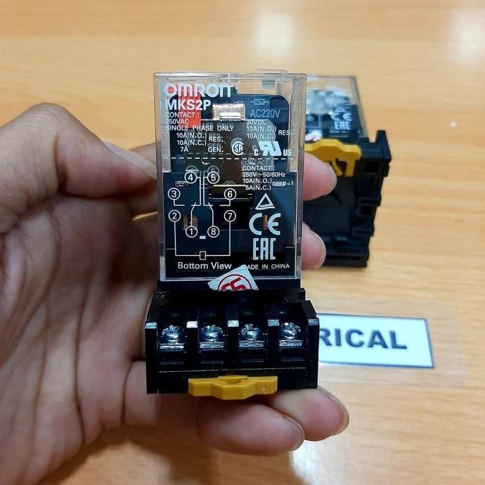 Jual Promo Relay Omron MKS2P 12 Volt DC VDC Original Omron 8 pin + Socket COD | Shopee Indonesia