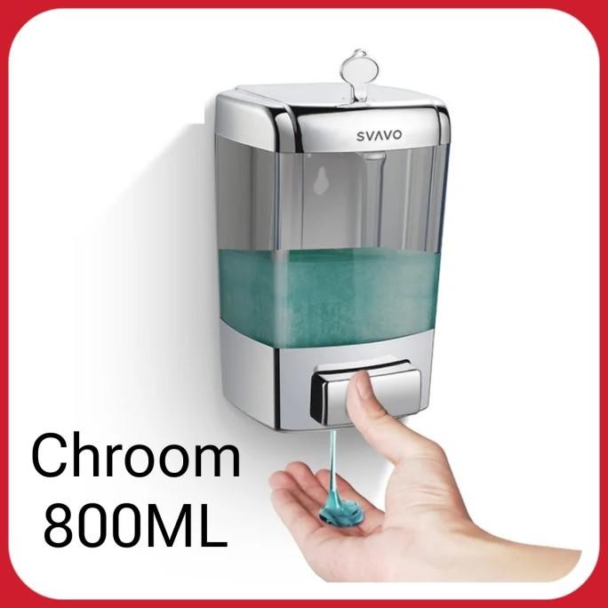 Jual Dispenser Sabun Cair Cuci Tangan Kapasitas 800 ML Warna Putih ...