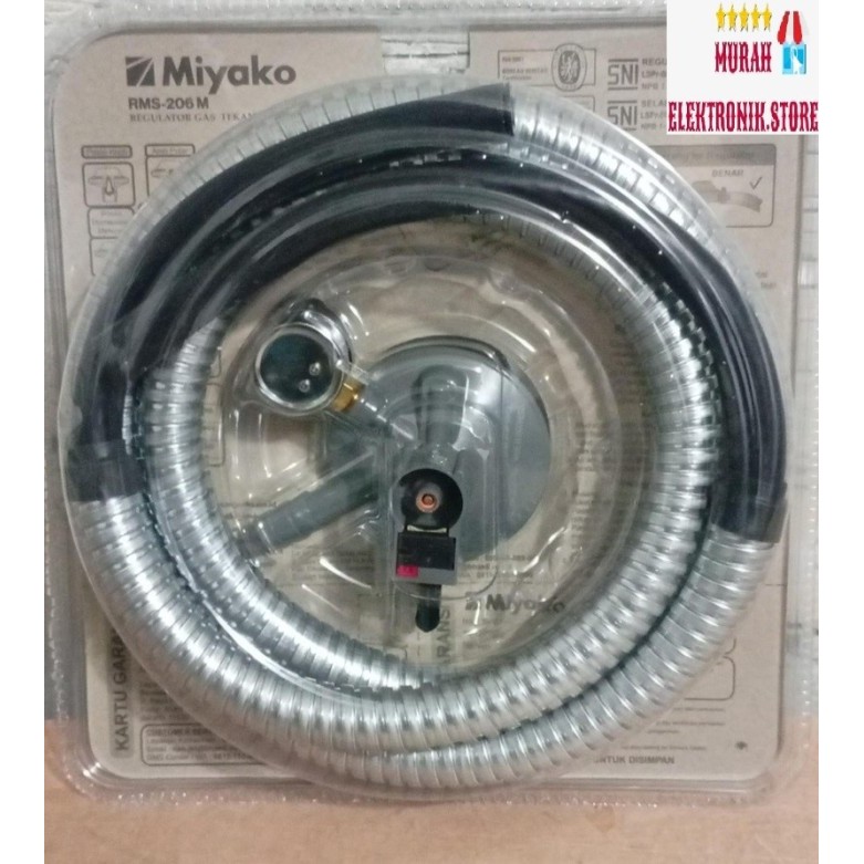Jual Miyako RMS-206M Paket Selang Regulator Gas + Meteran | Shopee ...