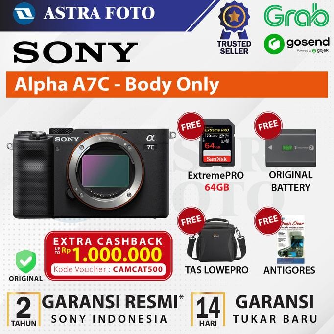 Jual Sony Alpha A7C - Sony A7 C- Sony A7C Body Only Garansi Resmi ...