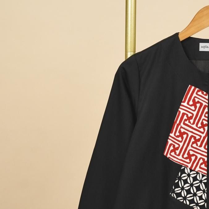 Jual Batik atasan lucu dan unik A0515 Hitam HFS | Shopee Indonesia