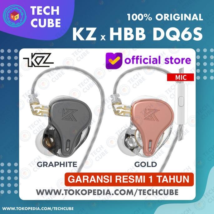 Jual Kz X Hbb Dq6S With Mic In Ear Hifi Driver Earphone Alt Dq6 Zes Zex Pro | Shopee Indonesia
