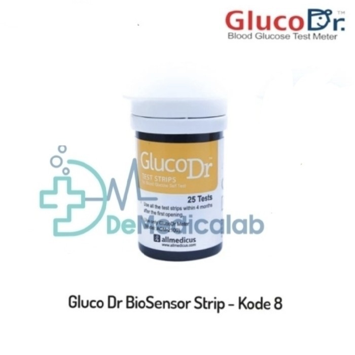 Jual Strip Gluco Dr Bio Sensor isi 25 / ECER Strip Bio Sensor (TANPA ...
