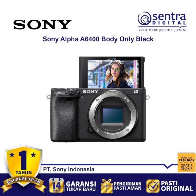 Jual Sony Alpha A6400 Body Only -Alpha 6400 Kamera Mirrorless Garansi Resmi | Shopee Indonesia