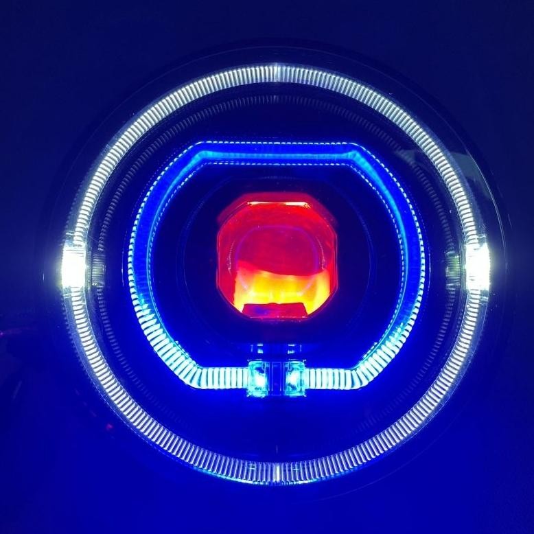 Jual uk-75 LAMPU LED PROJECTOR BILED 7 INC-5.75 INC LAMPU UTAMA CR7 ...