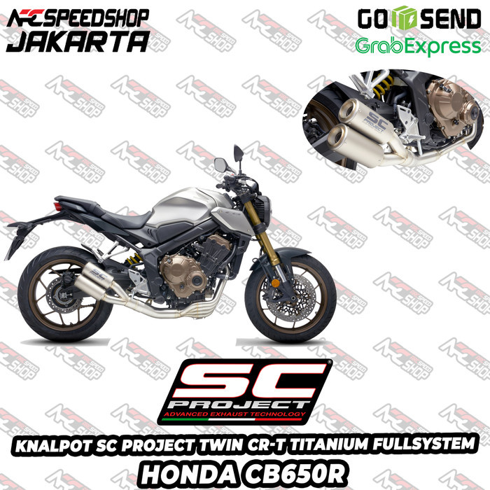 Jual Knalpot SC Project Exhaust Twin CR-T titanium CB650R CB 650 R 2019 ...