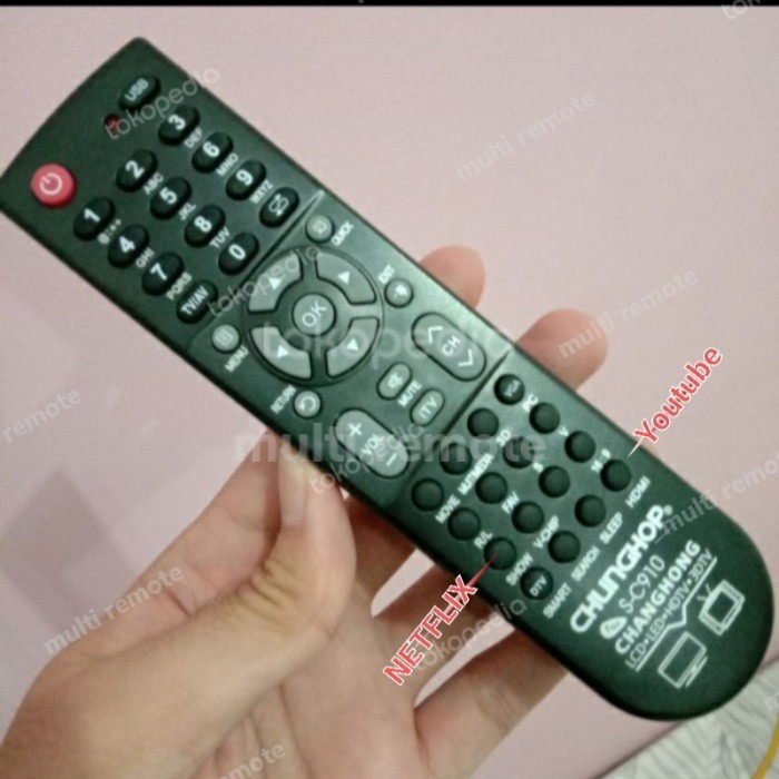 Jual REMOTE REMOT TV LCD LED SMART TV CHANGHONG ANDROID UNIVERSAL ...