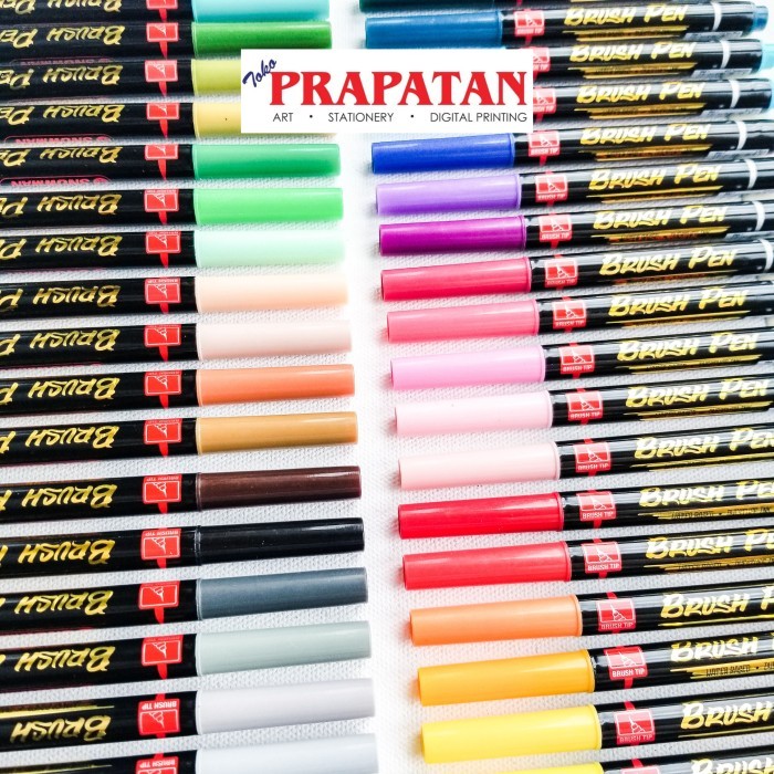 Jual Snowman Brush Pen BM-1 / Spidol Kaligrafi PART 1 | Shopee Indonesia