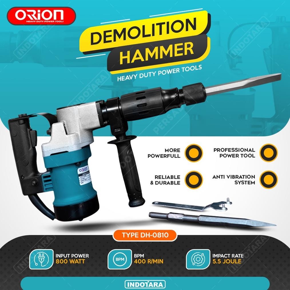 Jual Mesin Jack Hammer Bobok Beton Orion DH0 Demolition Hammer DH0 ...