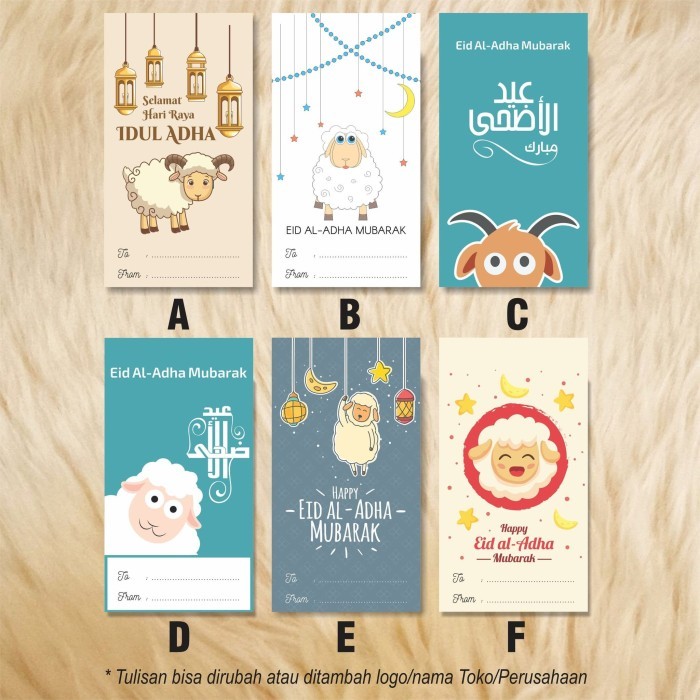 Jual Stiker/label hadiah/Parcel Hari Raya Idul Adha Hari Raya Besar Vol ...