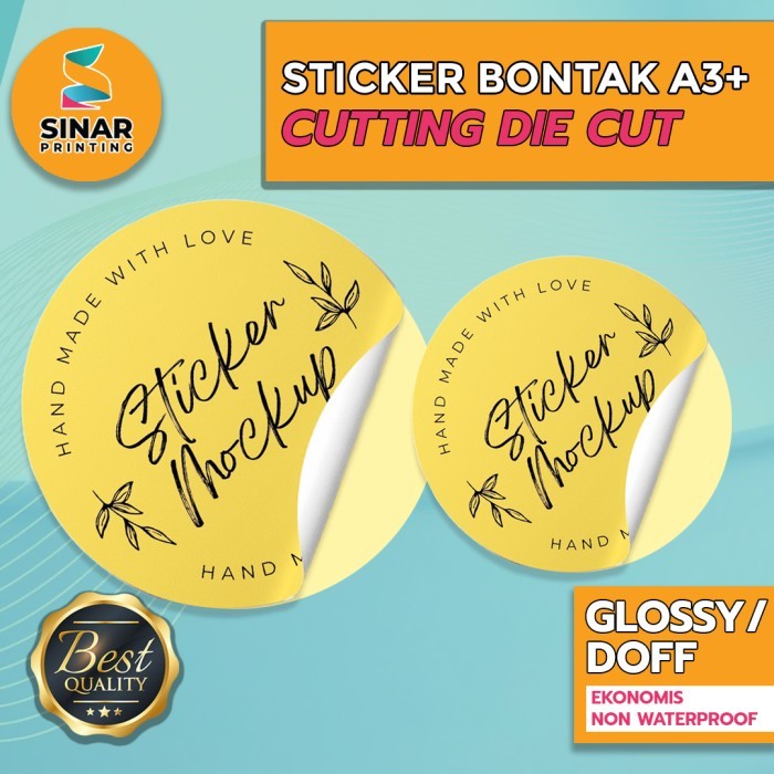 Jual SINAR PRINTING - STICKER LABEL BONTAK CUSTOM DIE CUT - STIKER ...