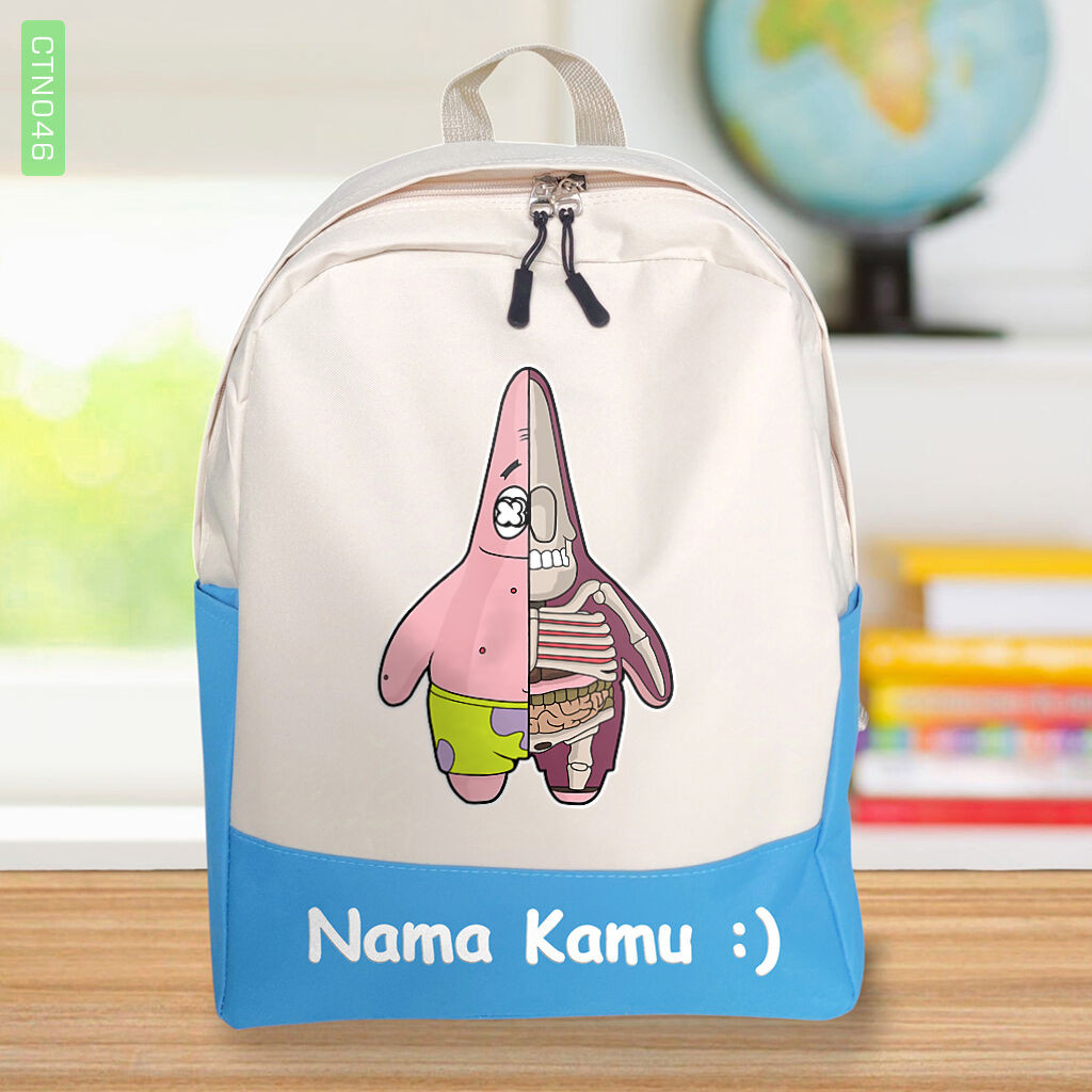 Jual Tas Anak Patrick Half Skeleton Spongebob - Ransel Sekolah SD TK ...