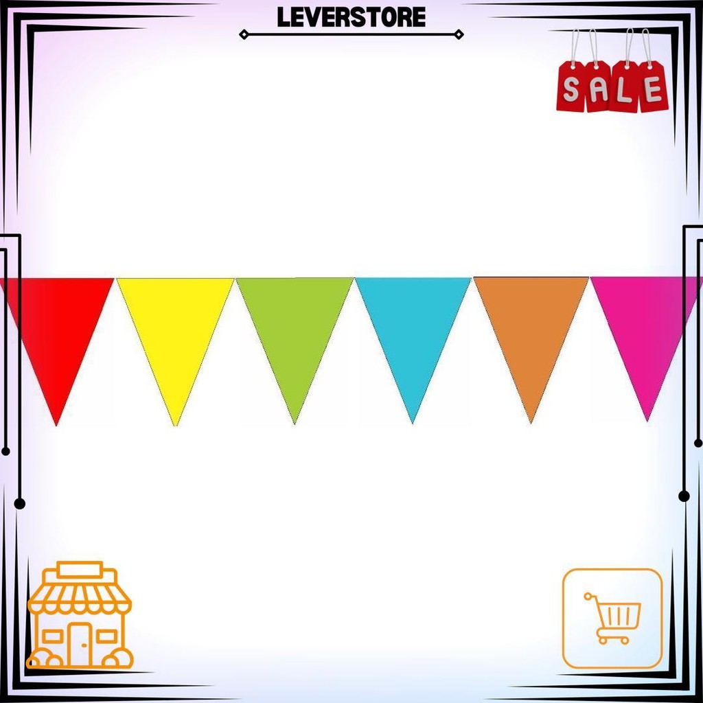 Jual Bendera Segitiga Hiasan Natal Tahun Baru Christmas / Bunting Flag ...