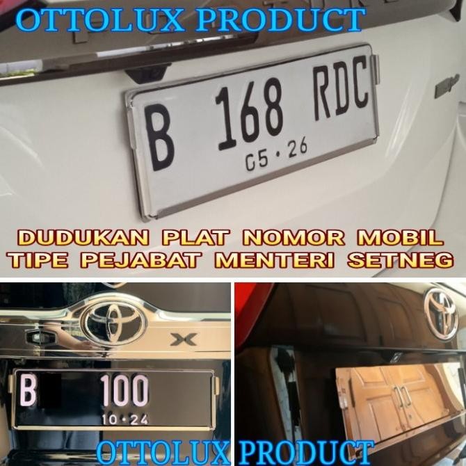 Jual Tempat plat nomor mobil. Dudukan plat nomor Tipe Pejabat. Setneg ...