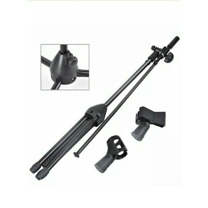 Jual Terbaik Stand Tiang Tripod Mic Betavo St 25 Boom Bahan Besi ...