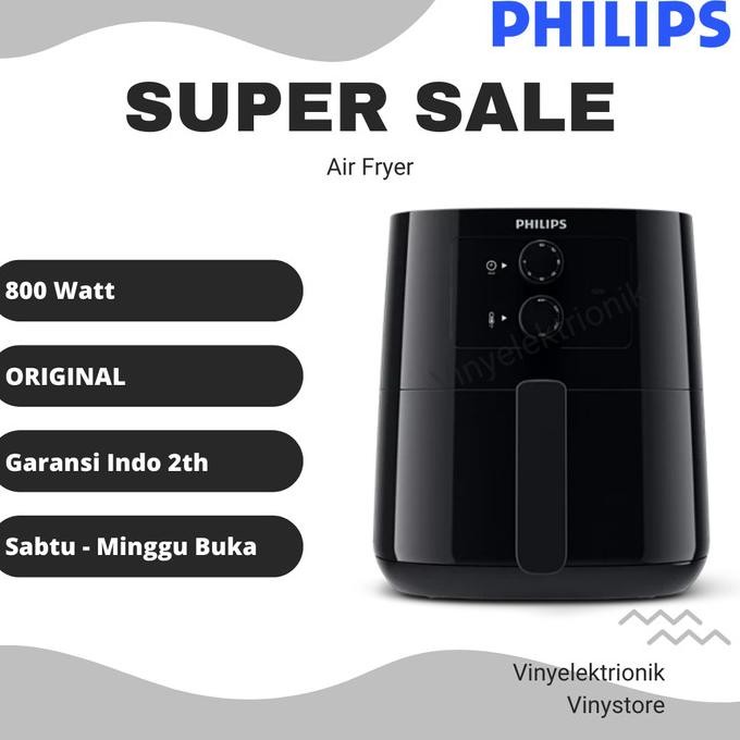 Jual Philips Premium Airfryer HD9200/90 Air Fryer Philips HD 9200/90 Resmi | Shopee Indonesia
