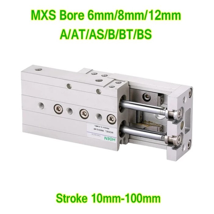 Jual MXS SERIES AIR SLIDE TABLE GUIDE CYLINDER RAIL SLIDE PNEUMATIC AIR ...