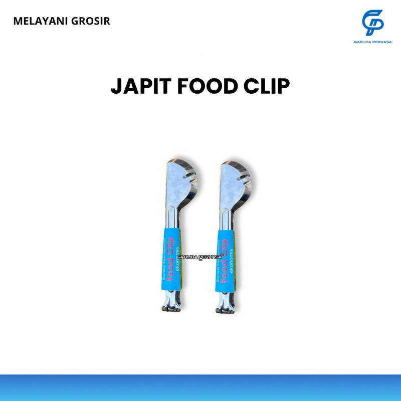 Jual JAPIT FOOD CLIP MODEL KERANG / JAPITAN MAKANAN STAINLESS | Shopee ...