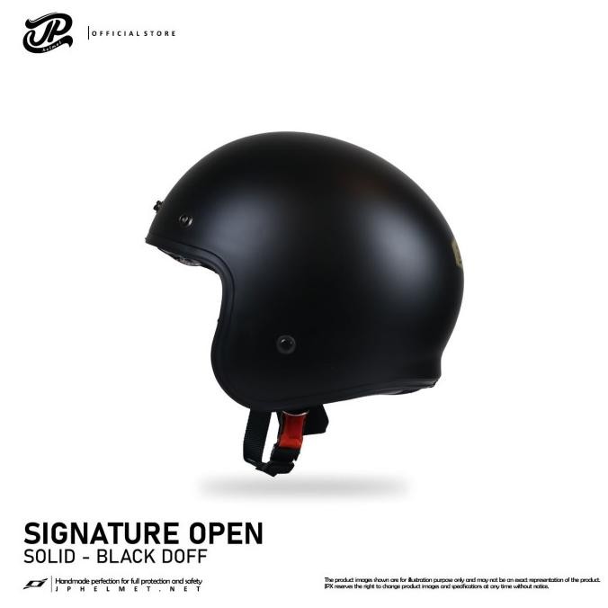 Jual Helm Half Face JP Signature Open - Solid | Shopee Indonesia