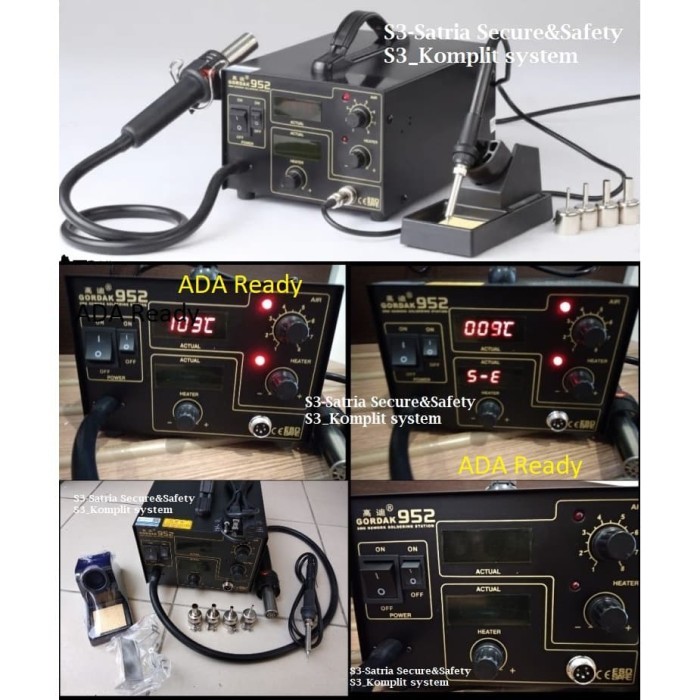 Jual Barang Ready Gordak 952 Double Digital Soldering Station Solder ...