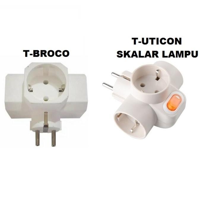 Jual Broco Steker Colokan T colokan Cabang 3 Lubang Kualitas SNI ...