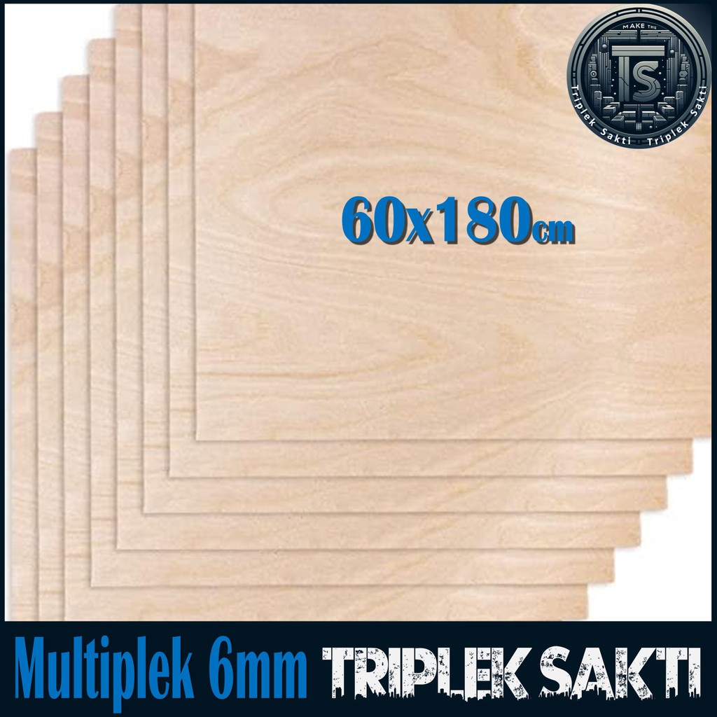 Jual Multiplek Triplek 6mm 60x180 cm ISI 2 LEMBAR ( 6 mm | 60x180cm ...