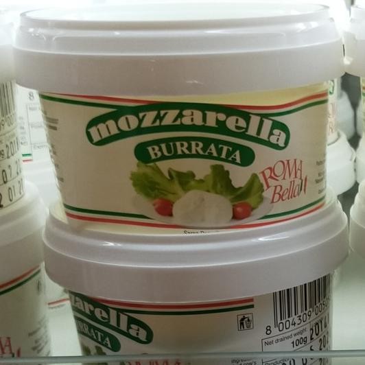 Jual Mozzarella Burrata Cow 100Gr Fresh Cheese | Shopee Indonesia