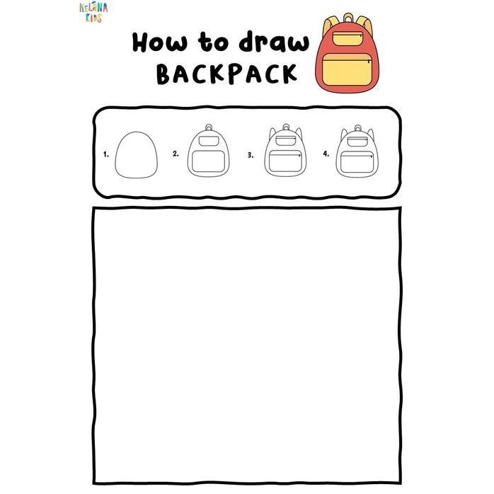 Jual New Printable Worksheet How To Draw Aktivitas Cara Menggambar Dan ...