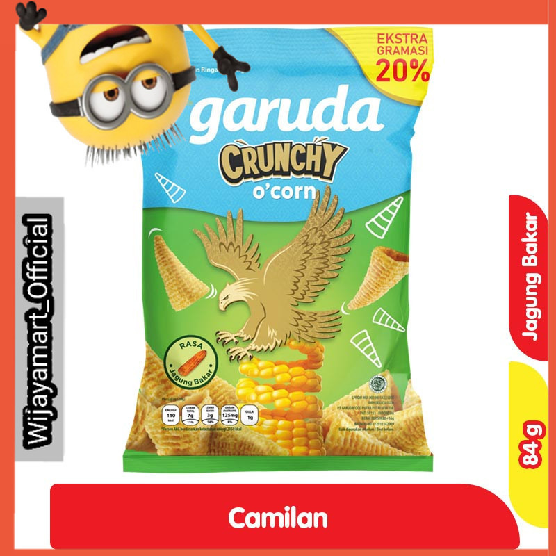 Jual garuda Crunchy O'corn Roasted Jagung Bakar 84 g | Shopee Indonesia