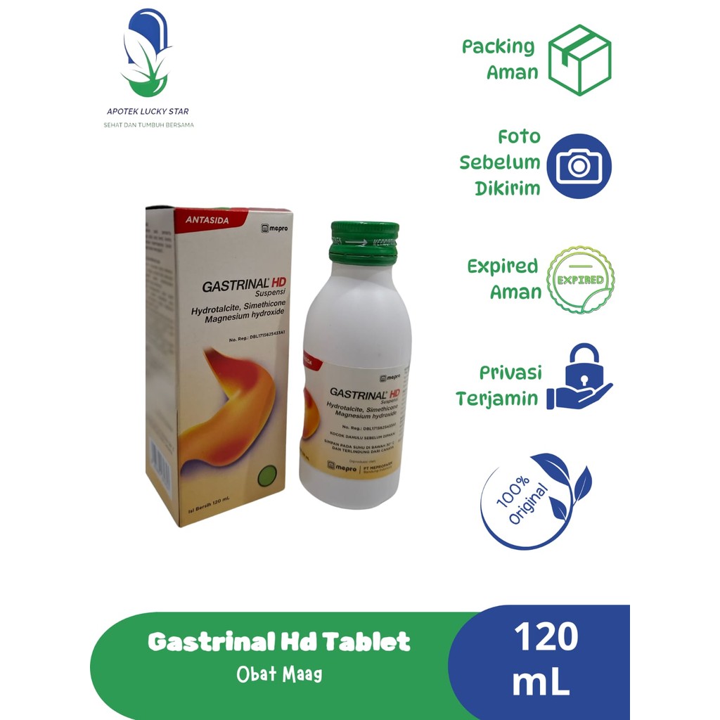 Jual GASTRINAL HD SYRUP 120 ML - Obat Asam Lambung Maag Kembung Nyeri ...