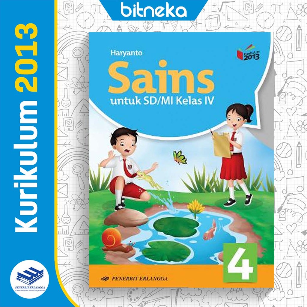 Jual Buku Teks Sains SD/MI Kelas 4 - K13 Erlangga | Shopee Indonesia