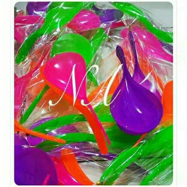 Jual VIRAL ( isi 50pcs ) - SOUVENIR PERNIKAHAN CENTONG PELANGI KEMAS ...