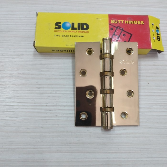 Jual ENGSEL SOLID EK.02 4X3X3 4BB KUNING GOLD GP | Shopee Indonesia