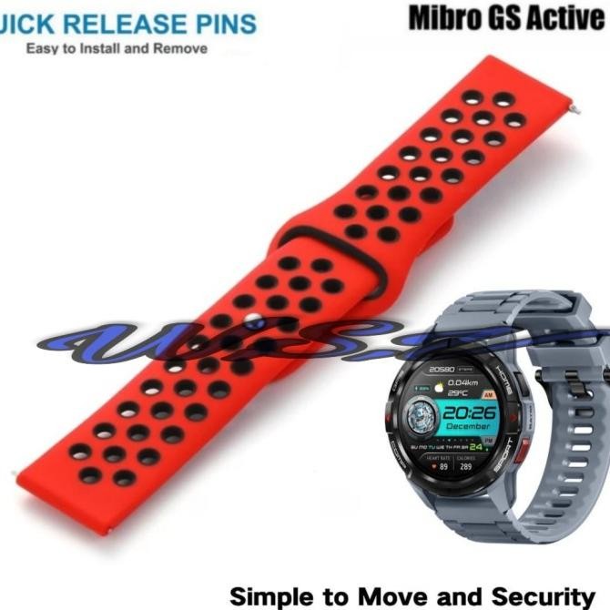 Jual TALI JAM MIBRO GS ACTIVE STRAP NIKE VOLT BAND SILICONE RUBBER ACC ...