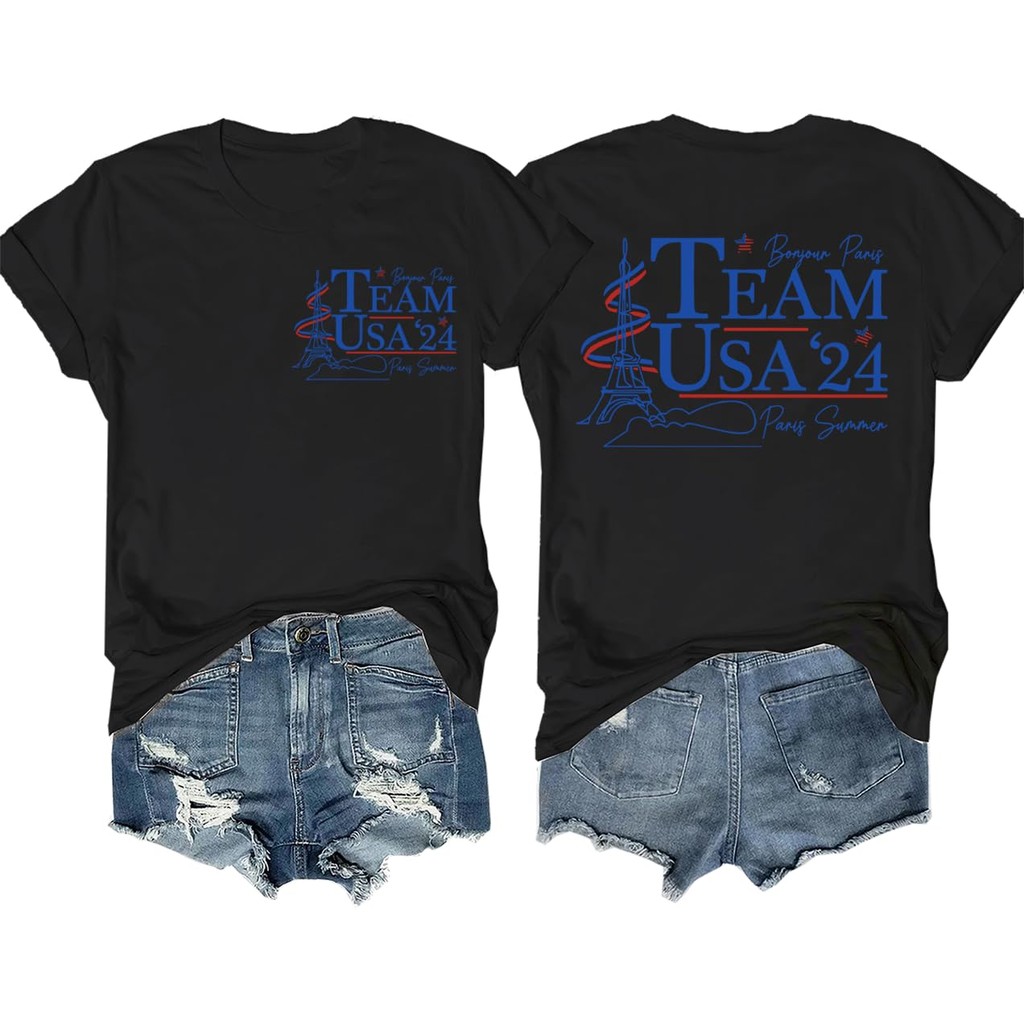 Jual Kaos Darkjoy Team Usa24 Tim Usa24 Menara Eiffel Tim Usa 2024 Kaos ...