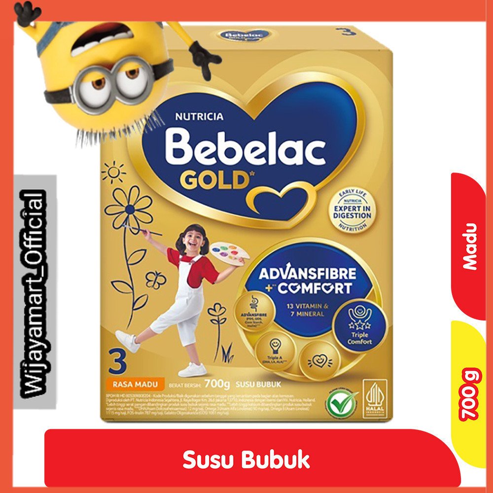Jual Bebelac Gold 3 Susu Bubuk Pertumbuhan Anak Madu 700 g | Shopee Indonesia