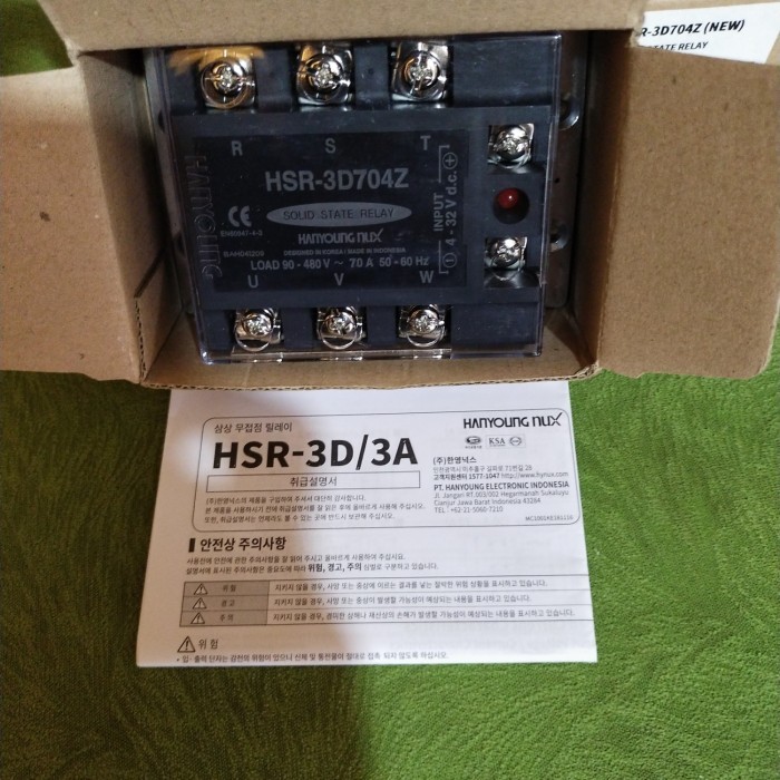 Jual Solid State Relay Ssr Hanyoung Hsr 3D704Z 3P 70A 100 440V High New Ori Genuine | Shopee ...