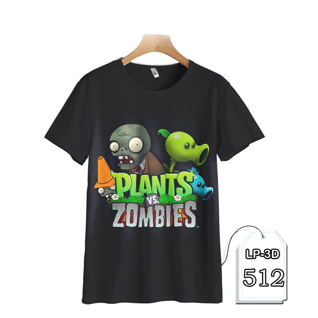 Jual Baju Plants vs. Zombies Baju Anak dan Dewasa 3D Game Animasi LP3D ...