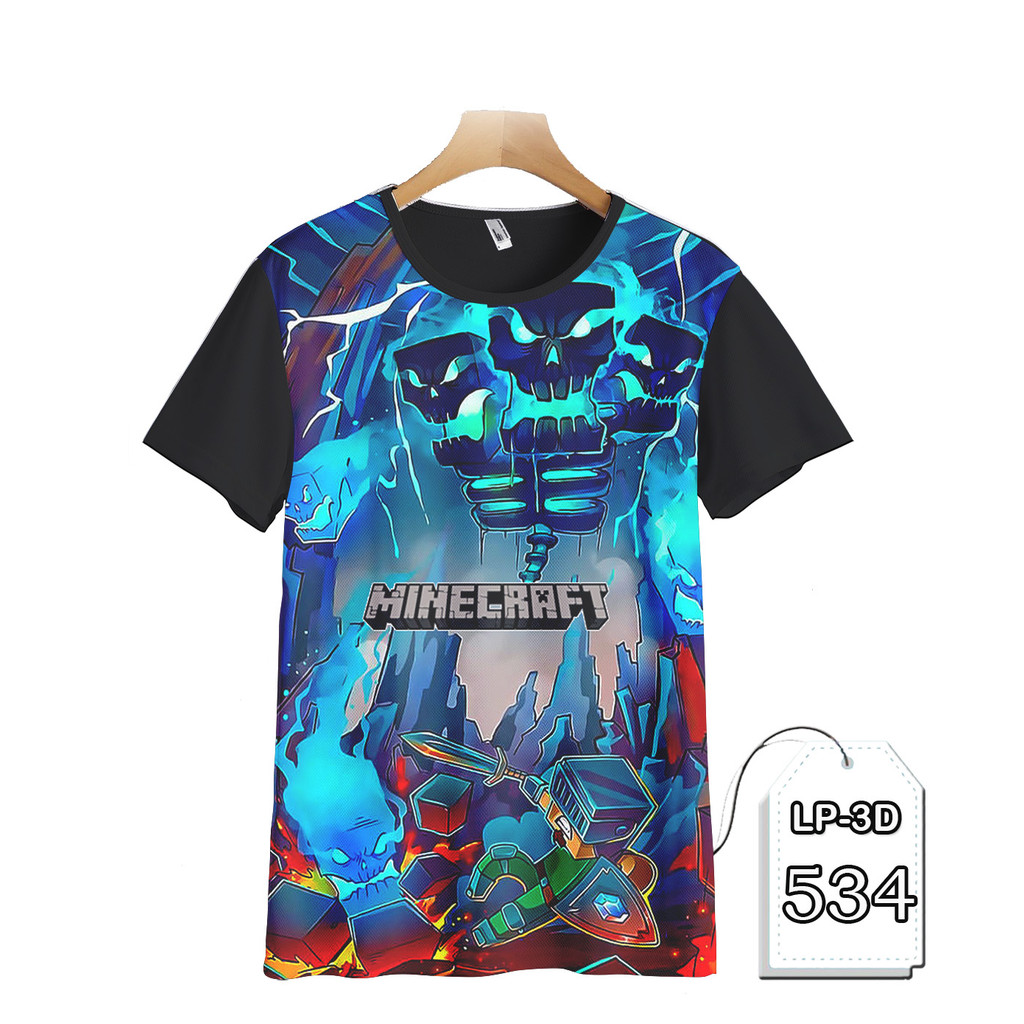Jual Baju Minecraft Baju Anak dan Dewasa 3D Game Animasi LP3D-534 ...